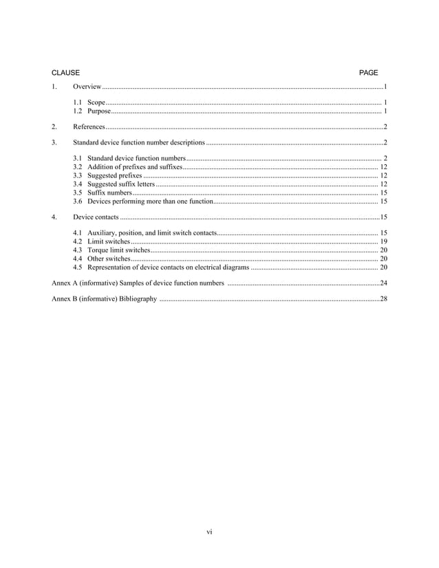 Ieee c37.2 2001 device function numbers and contact designations | PDF