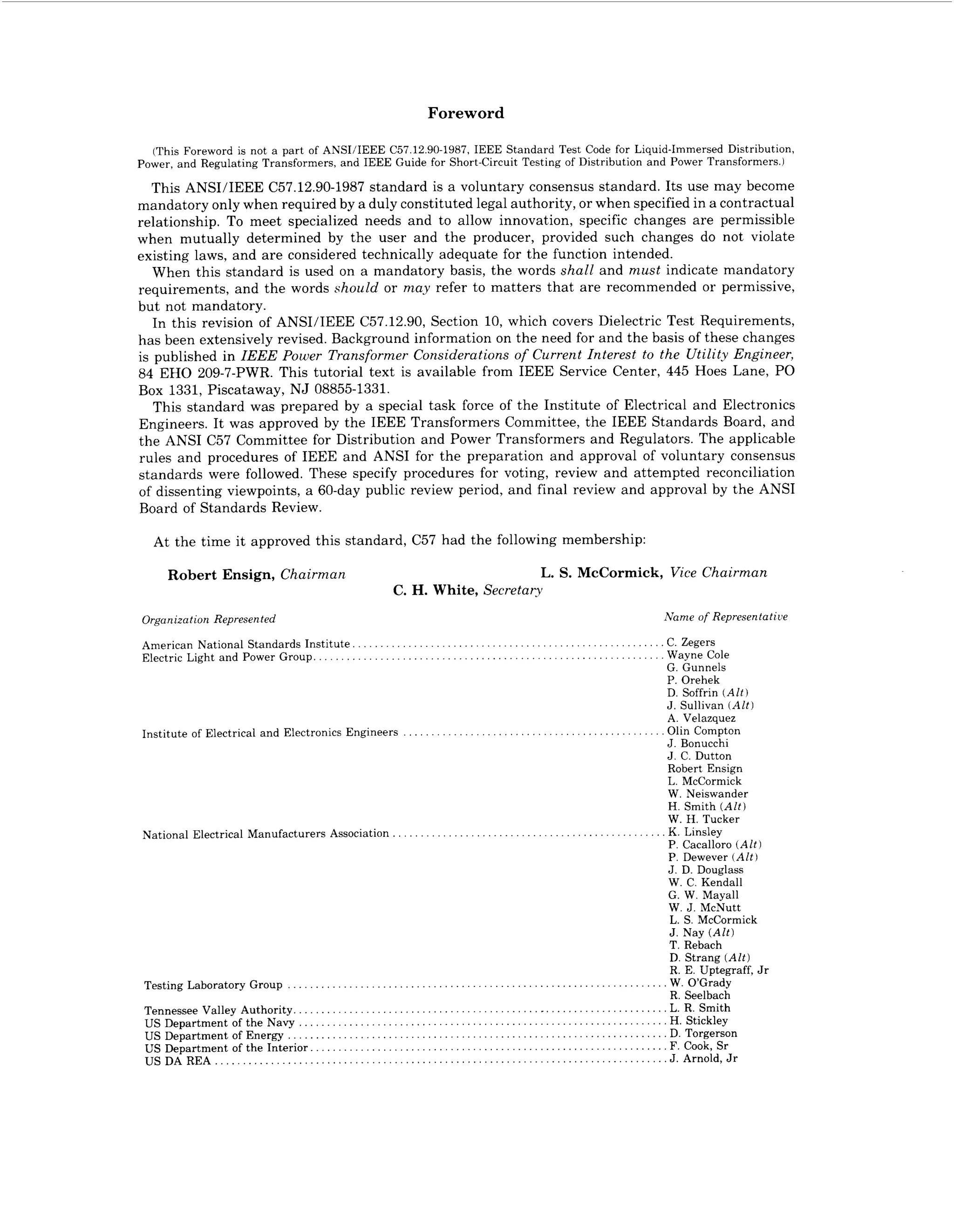 IEEE C57.12.990 AMERICAN NATIONAL STANDARD | PDF