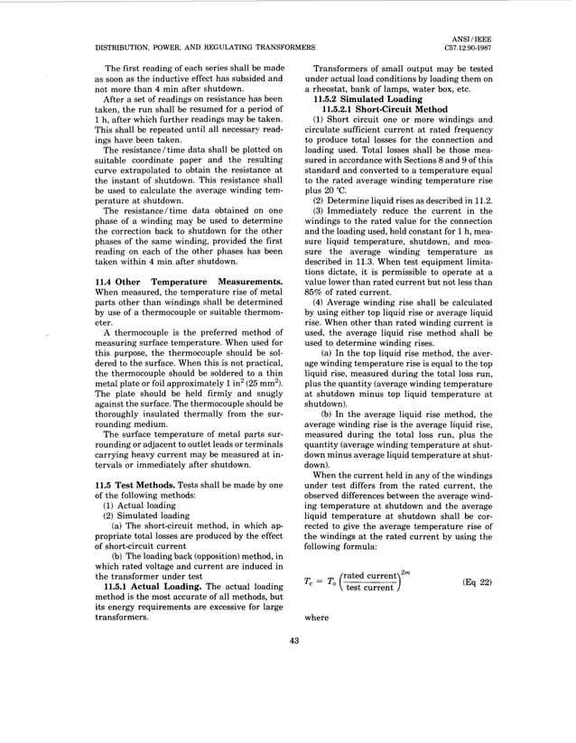 IEEE C57.12.990 AMERICAN NATIONAL STANDARD | PDF
