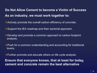 Cement and CO2: A Victim of Success | PPTX