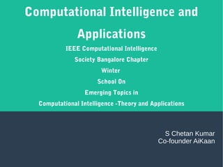 Computational Intelligence and Applications | ODP