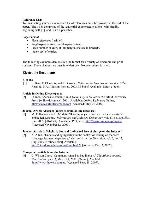 Ieee citation guidelines | PDF