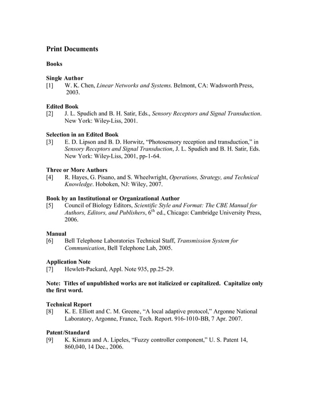 Ieee citation guidelines | PDF