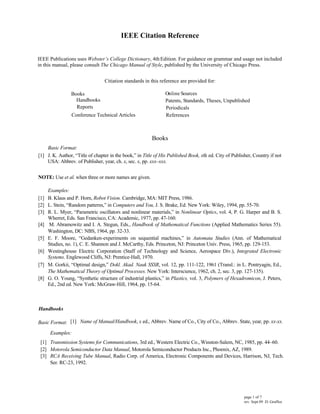 IEEE citation reference | PDF
