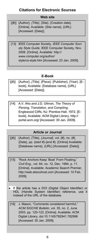 IEEE Citation Style Guide (Panduan Pengutipan IEEE) | PDF