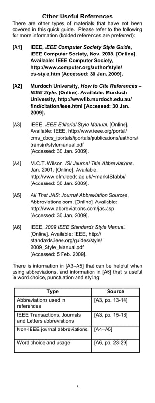 IEEE Citation Style Guide (Panduan Pengutipan IEEE) | PDF