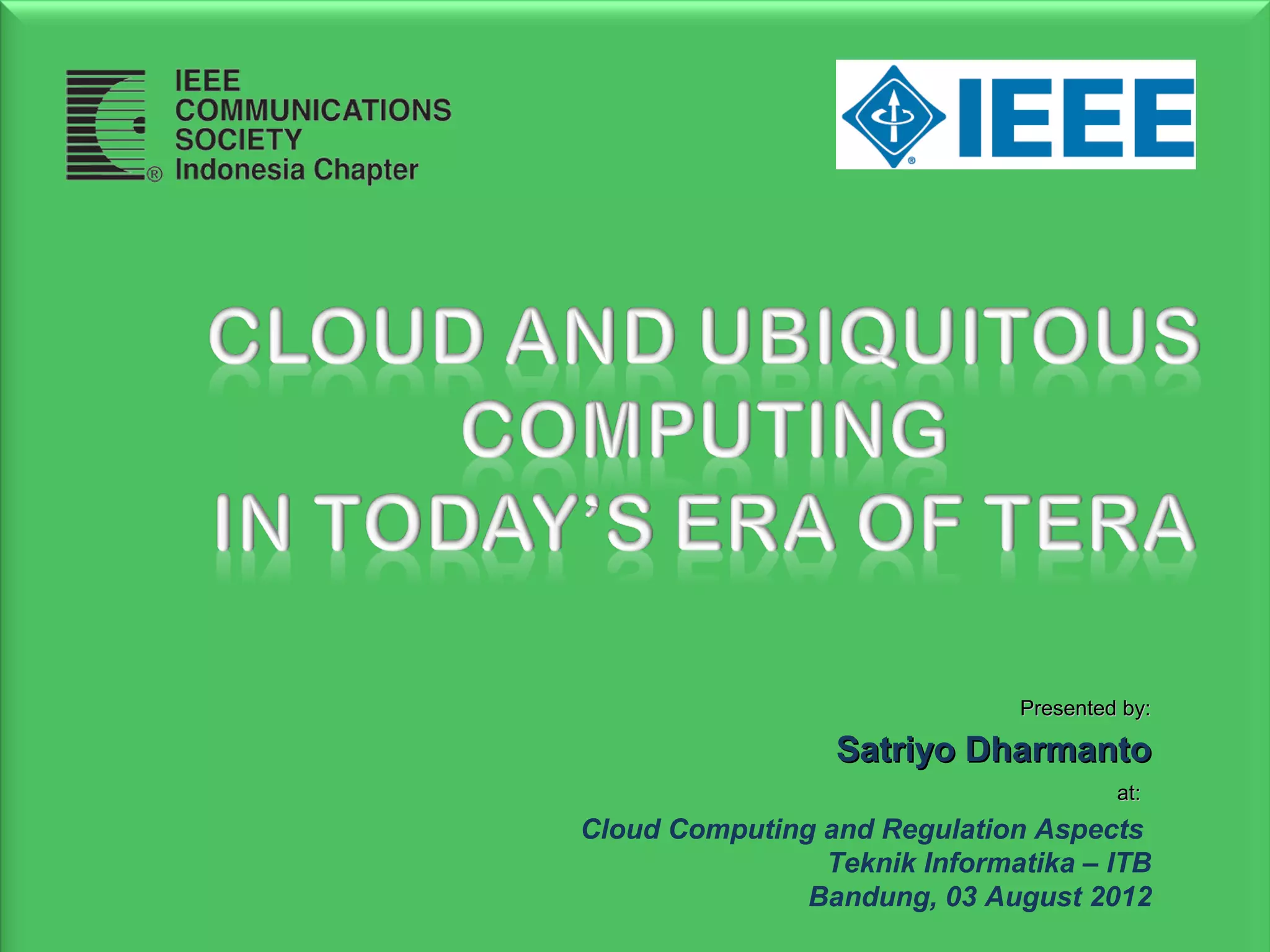 Ieee Cloud Computing ITB | PPT