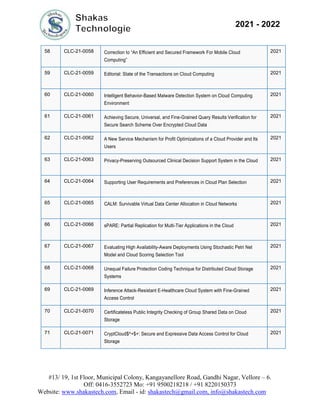Cloud computing Project Title 2022 | PDF