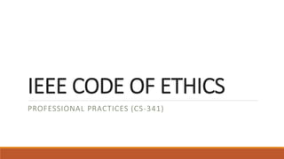 IEEE Code of Ethics | PDF