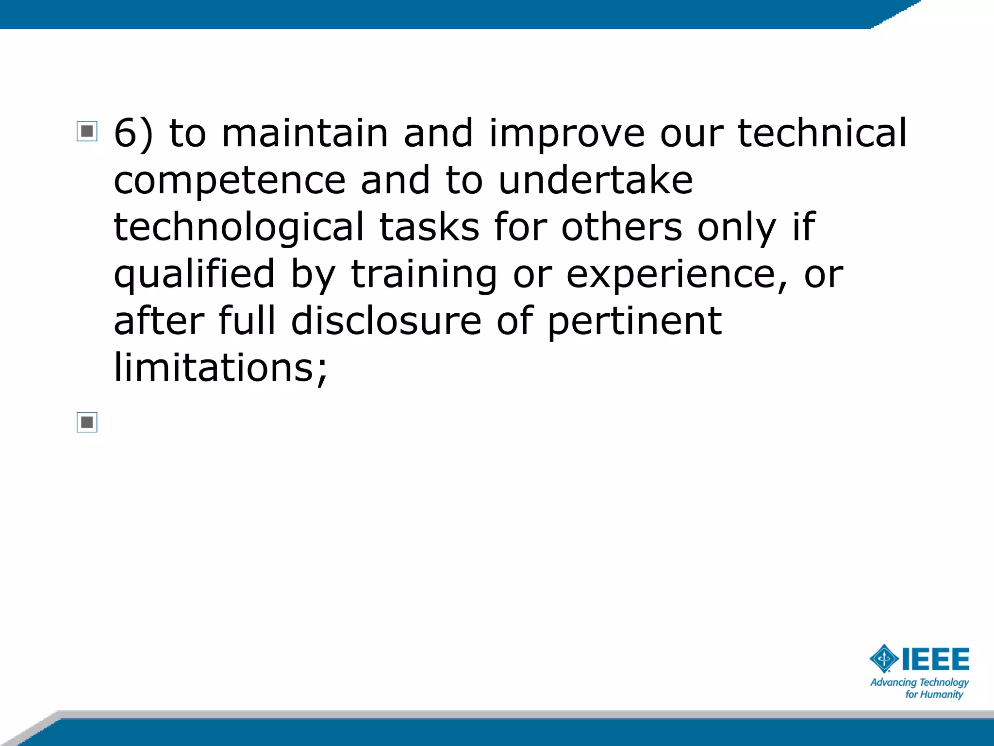 Ieee code of_ethics_ppt | PPT