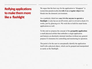 Reifying smart home applications to make them more like a flashlight. | PDF