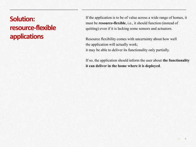 Reifying smart home applications to make them more like a flashlight. | PPT