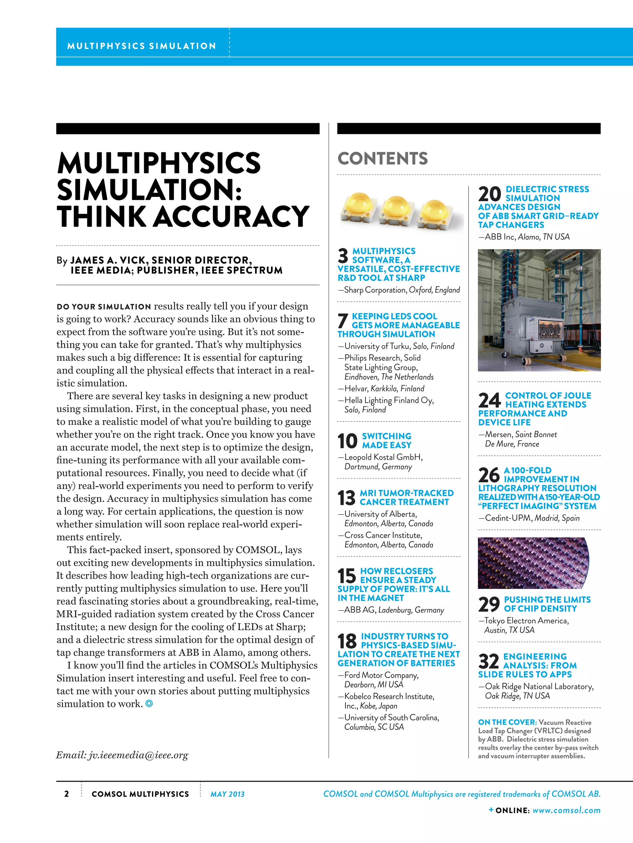 IEEE MULTIPHYSICS SIMULATION in COMSOL | PDF