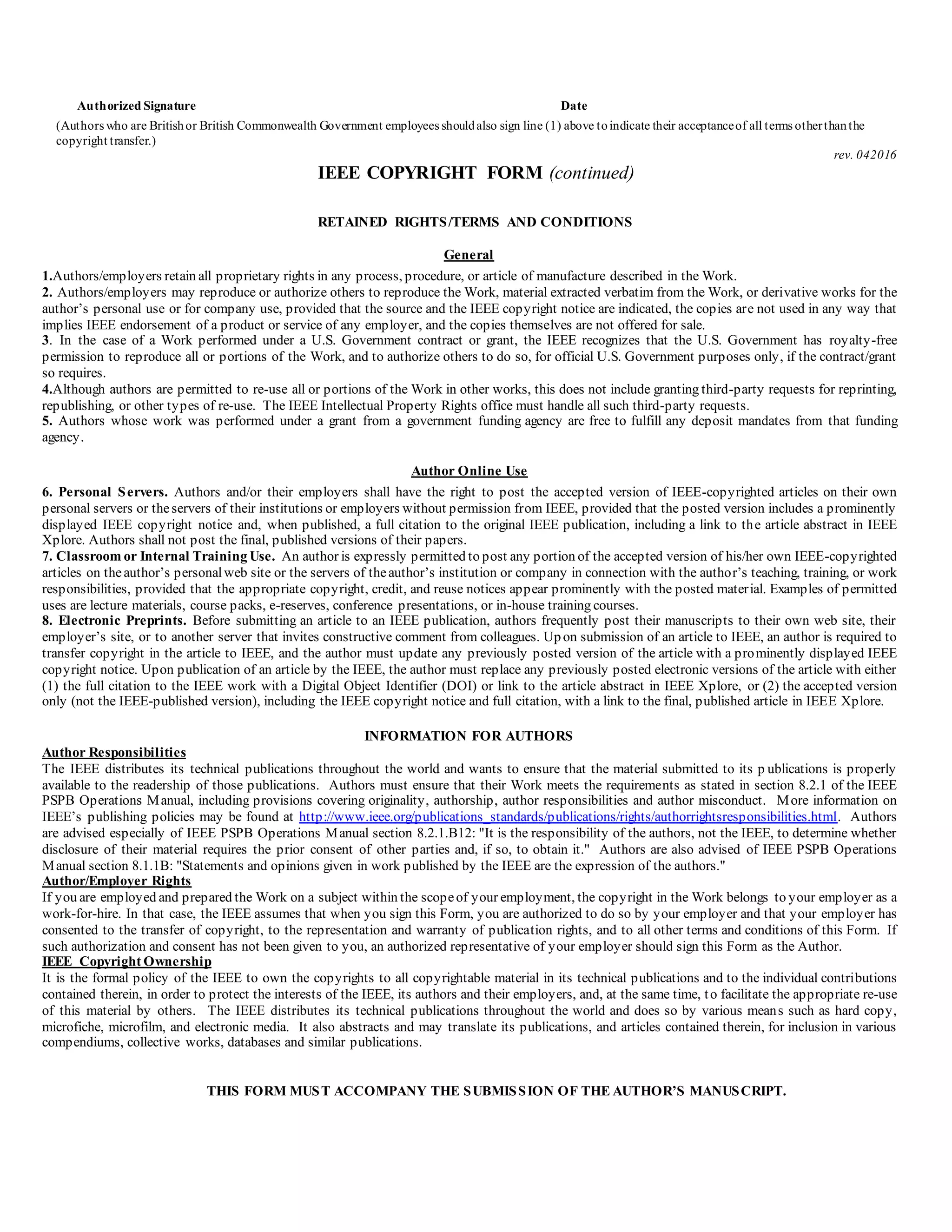 Ieeecopyrightform qi r | PDF