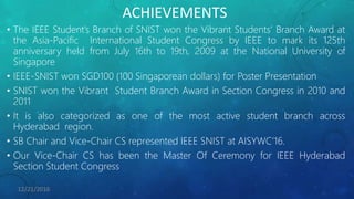 IEEE CS SNIST Chapter | PPT