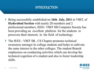 IEEE CS VBIT Chapter | PPT