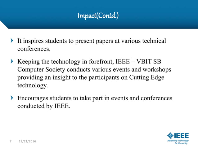 IEEE CS VBIT Chapter | PPT