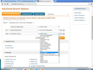 IEEE database ppt | PPTX