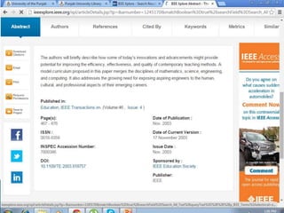 IEEE database ppt | PPTX