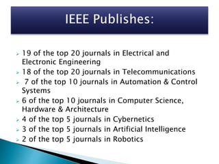 IEEE database ppt | PPTX