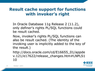 IEEE Day 2013 Oracle Database 12c: new features for developers | PPT
