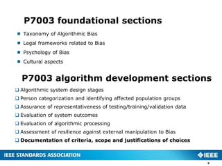 IEEE P7003 Algorithmic Bias Considerations | PPTX | Computer Software ...