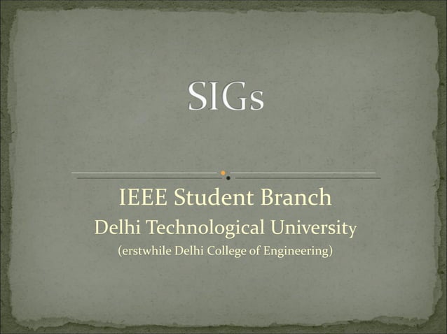 Ieee dtu presentation | PPT | Education