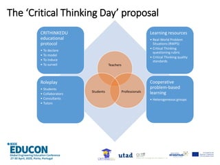 Engaging students, teachers, and professionals with 21st century skills ...