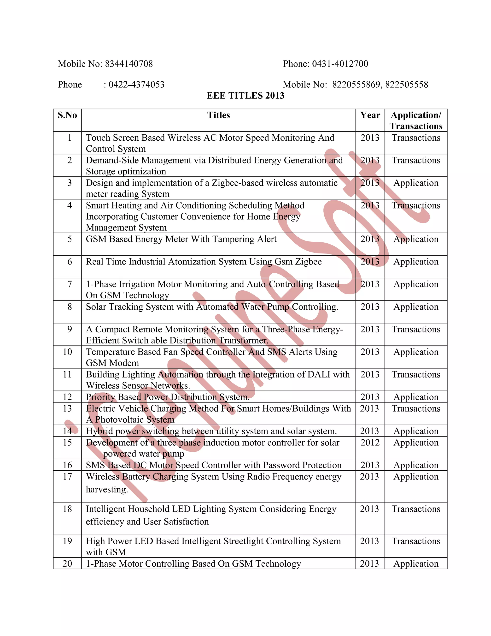 IEEE EEE Titles | PDF