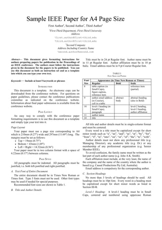 Ieee formatting | DOC