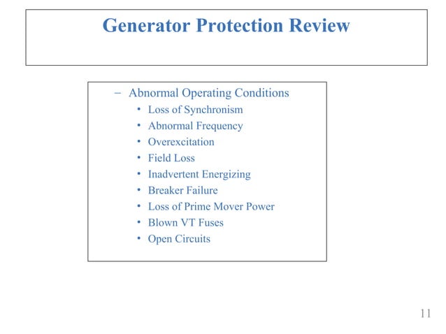 Ieee generator protection | PDF