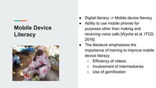 IEEE GHTC 2017: Exploring Mobile Device Literacy in Senegal | PPT