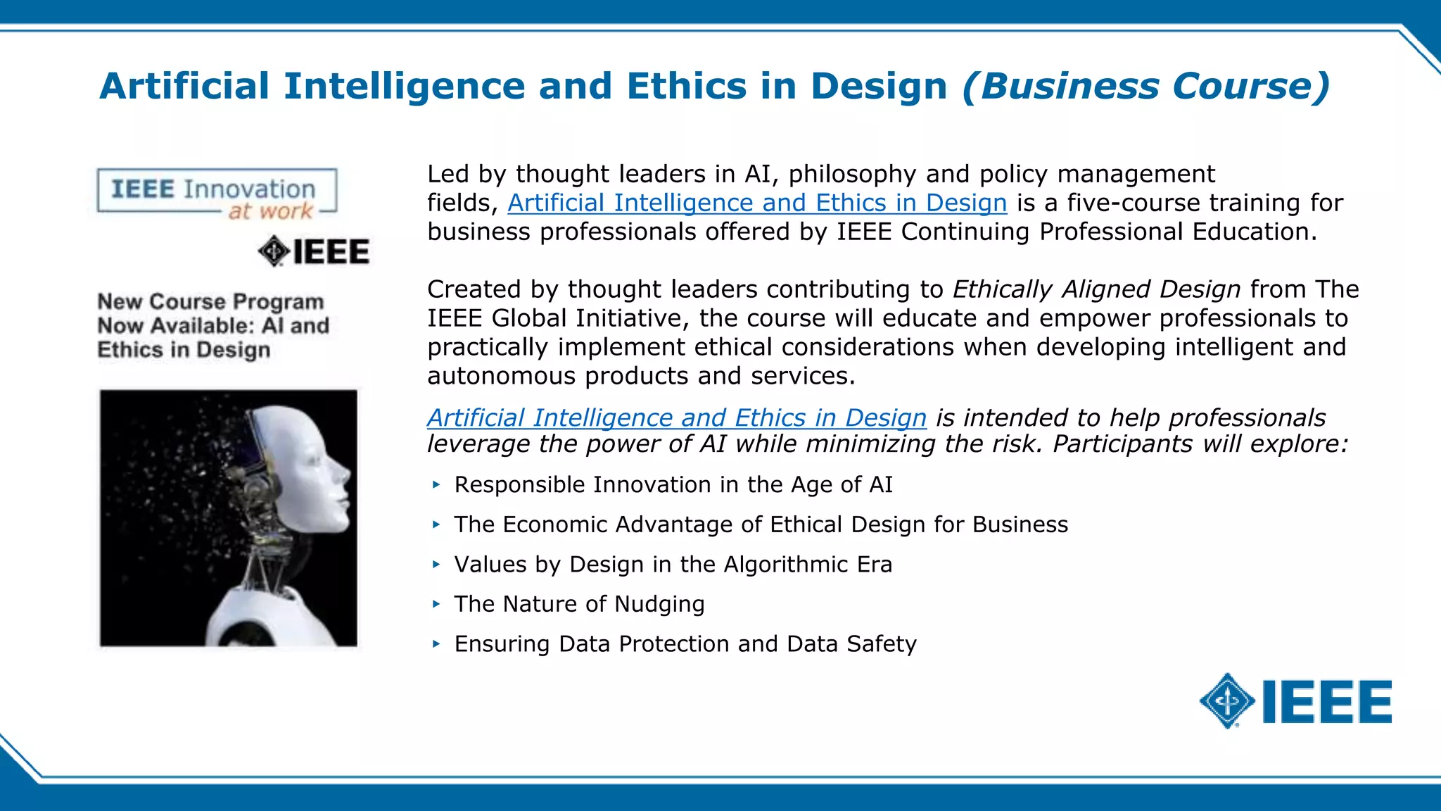 IEEE P7003 at ICSE Fairware 2018 | PPT