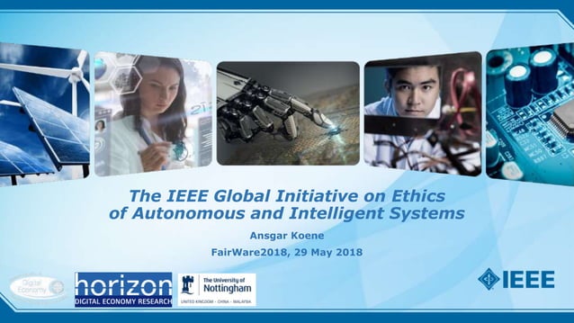 IEEE P7003 at ICSE Fairware 2018 | PPT