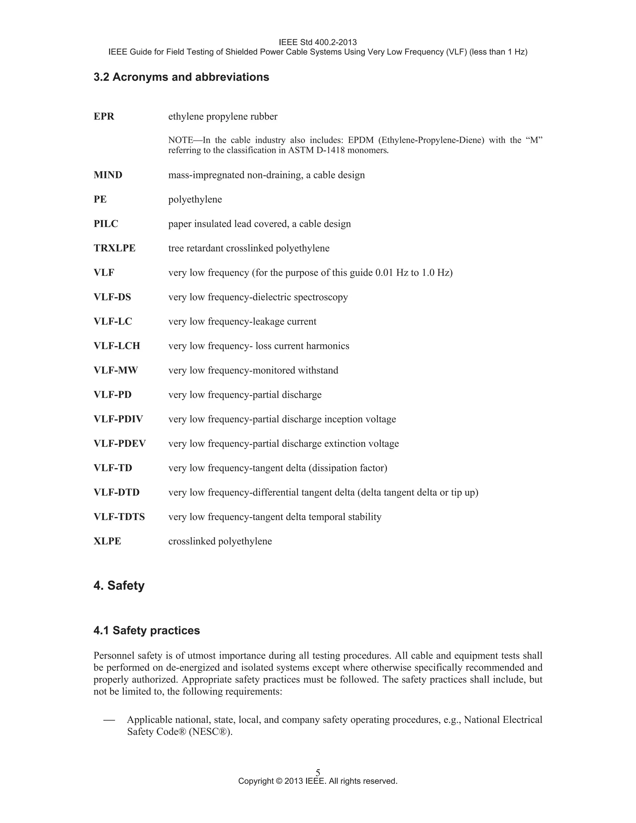 IEEE Guide for Field Testing of Shielded Power Cable (IEEE 400.2 2013 ...