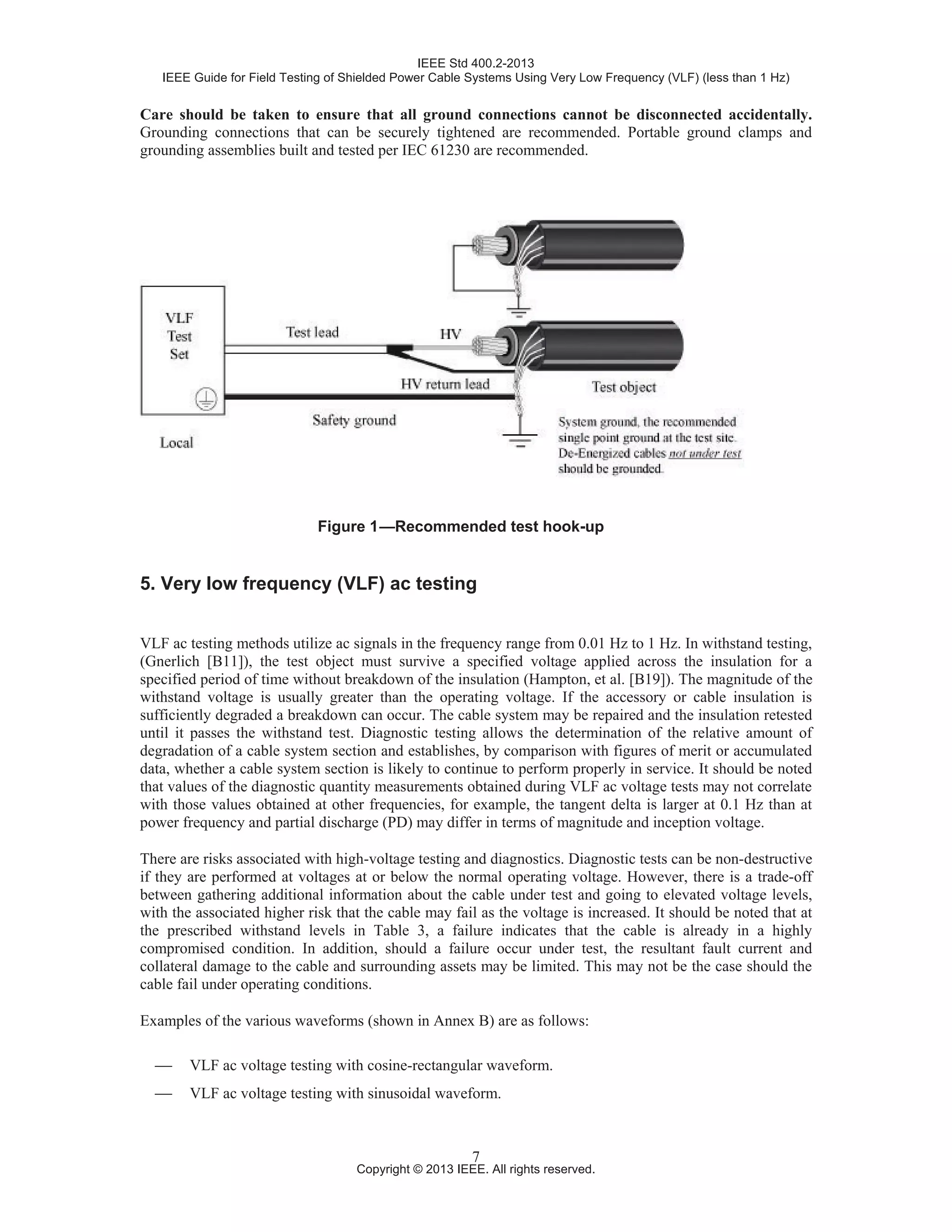 IEEE Guide for Field Testing of Shielded Power Cable (IEEE 400.2 2013 ...