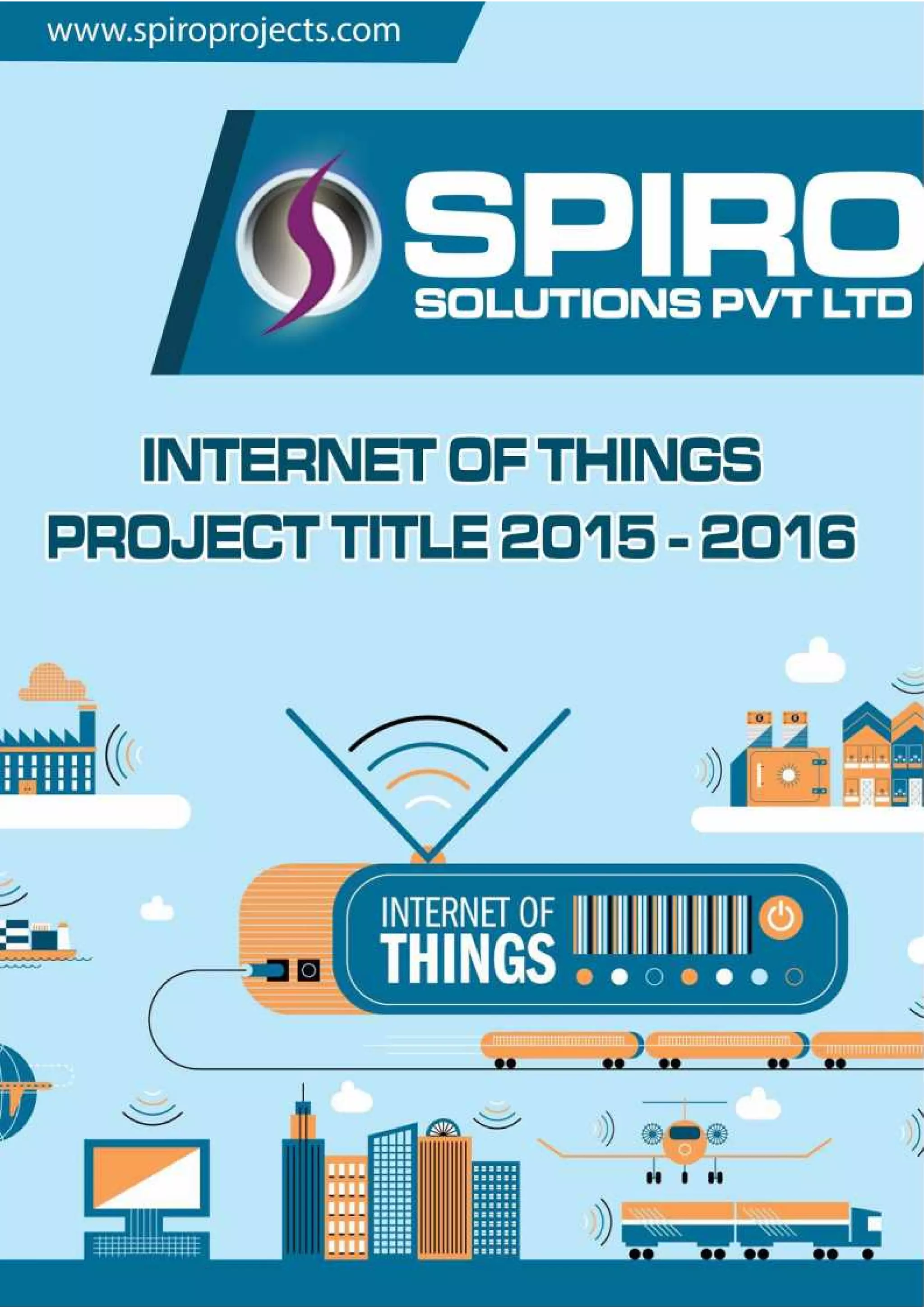 IEEE IOT PROJECT TITLE 2015-16 | PDF