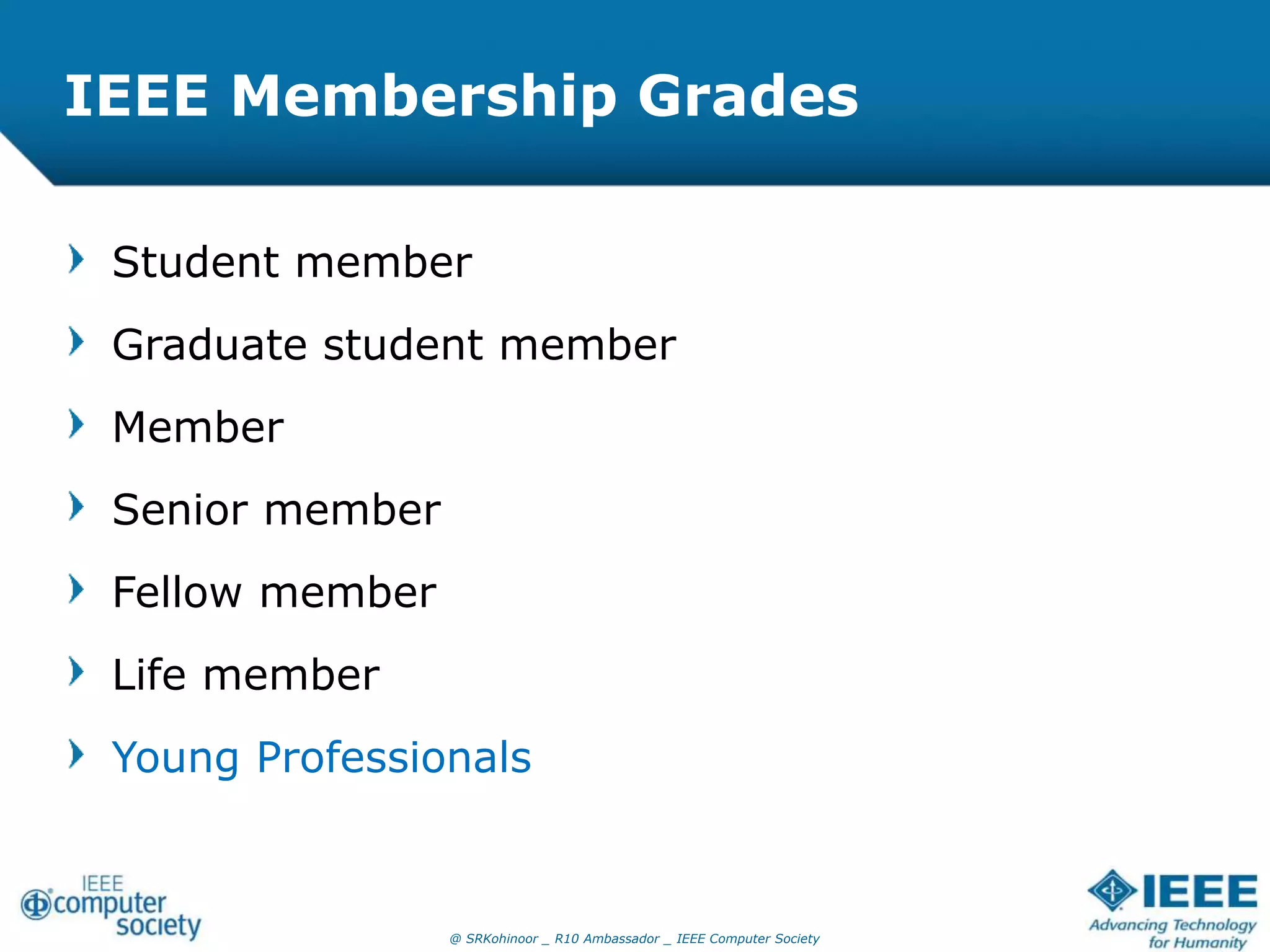 IEEE Student and Professional Membership Benefits | PPSX