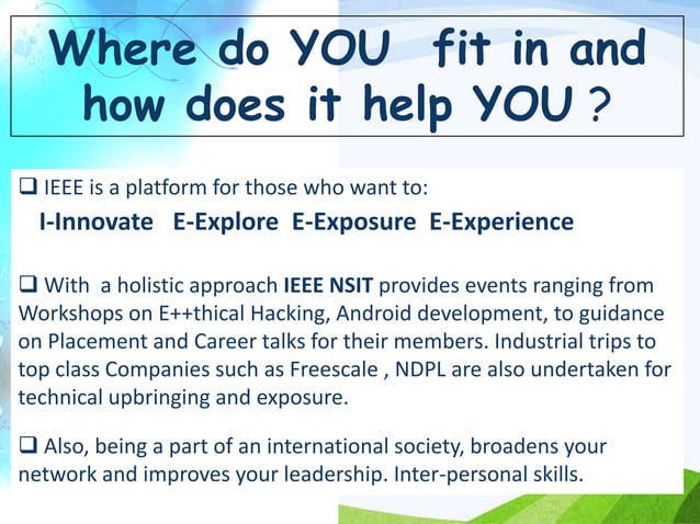 Ieee nsit orientation | PPT