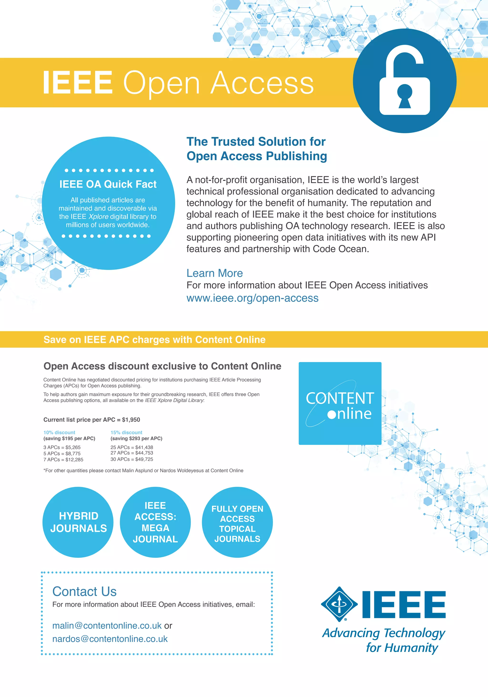 The trusted solution for open access publishing, poster vid konferensen LOA 2018 | PDF