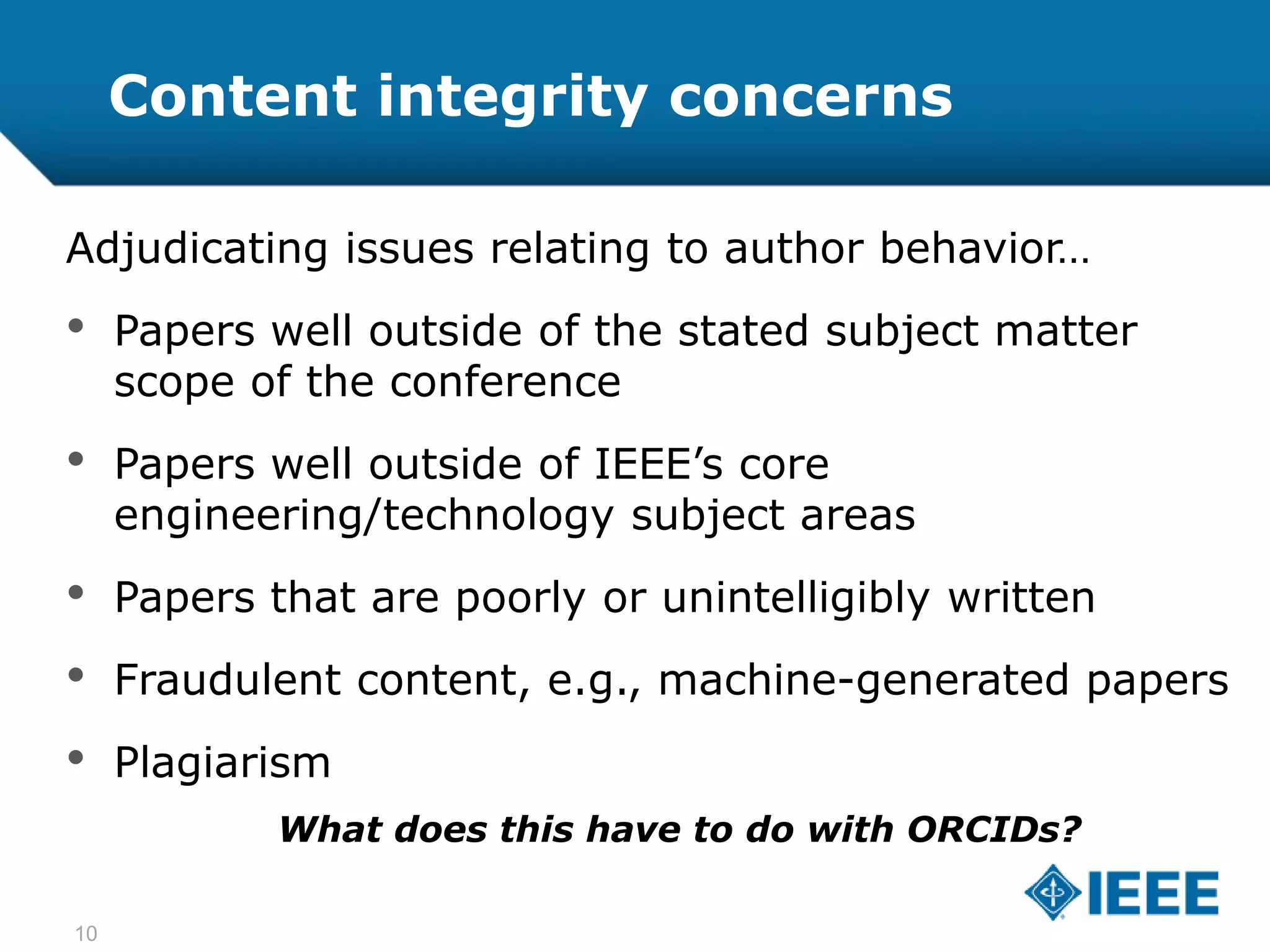 IEEE and ORCID Implementation | PPT