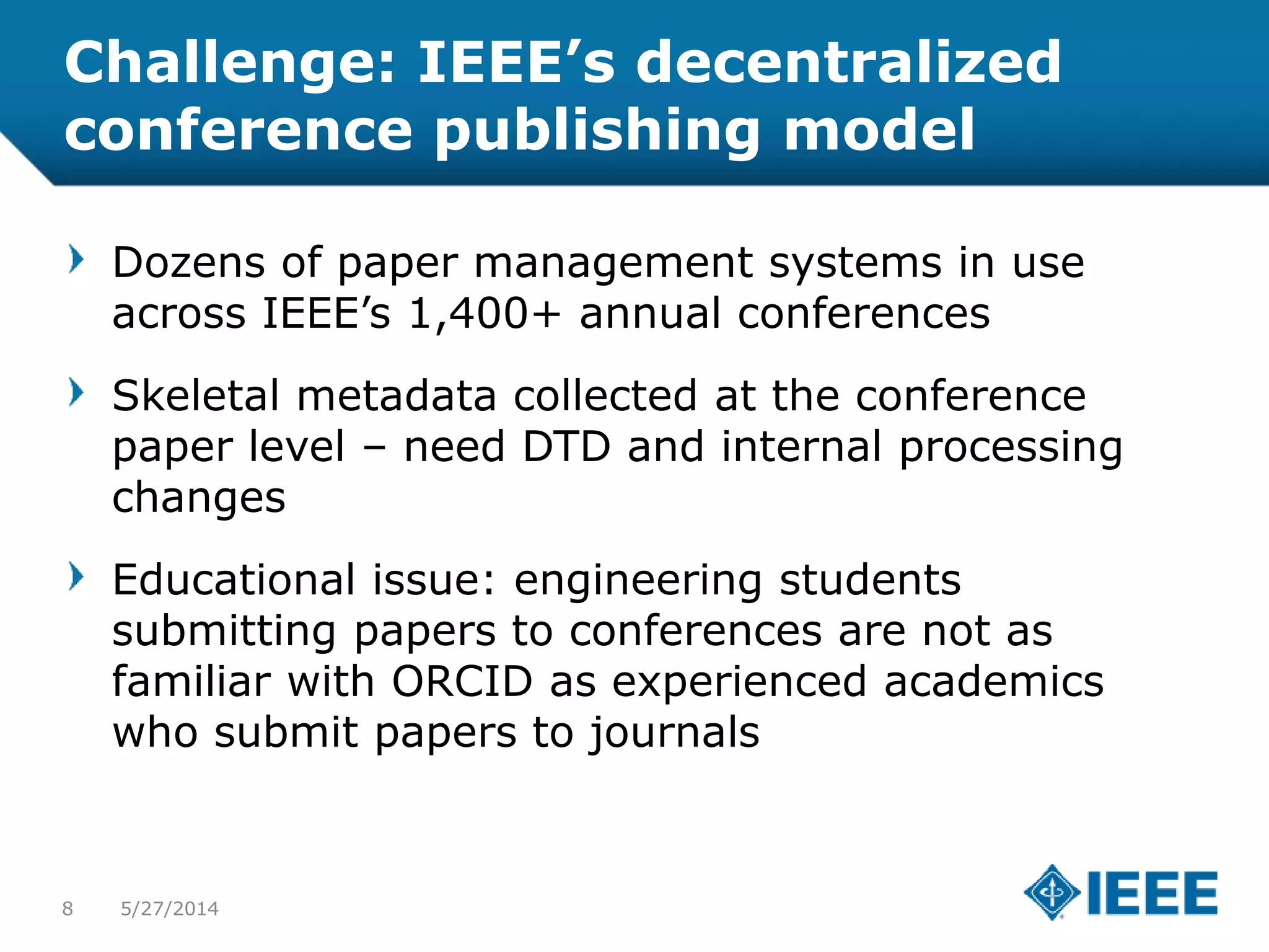 IEEE and ORCID Implementation | PPTX