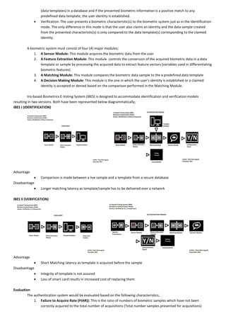 Using Biometrics to address Voter Authentication | PDF