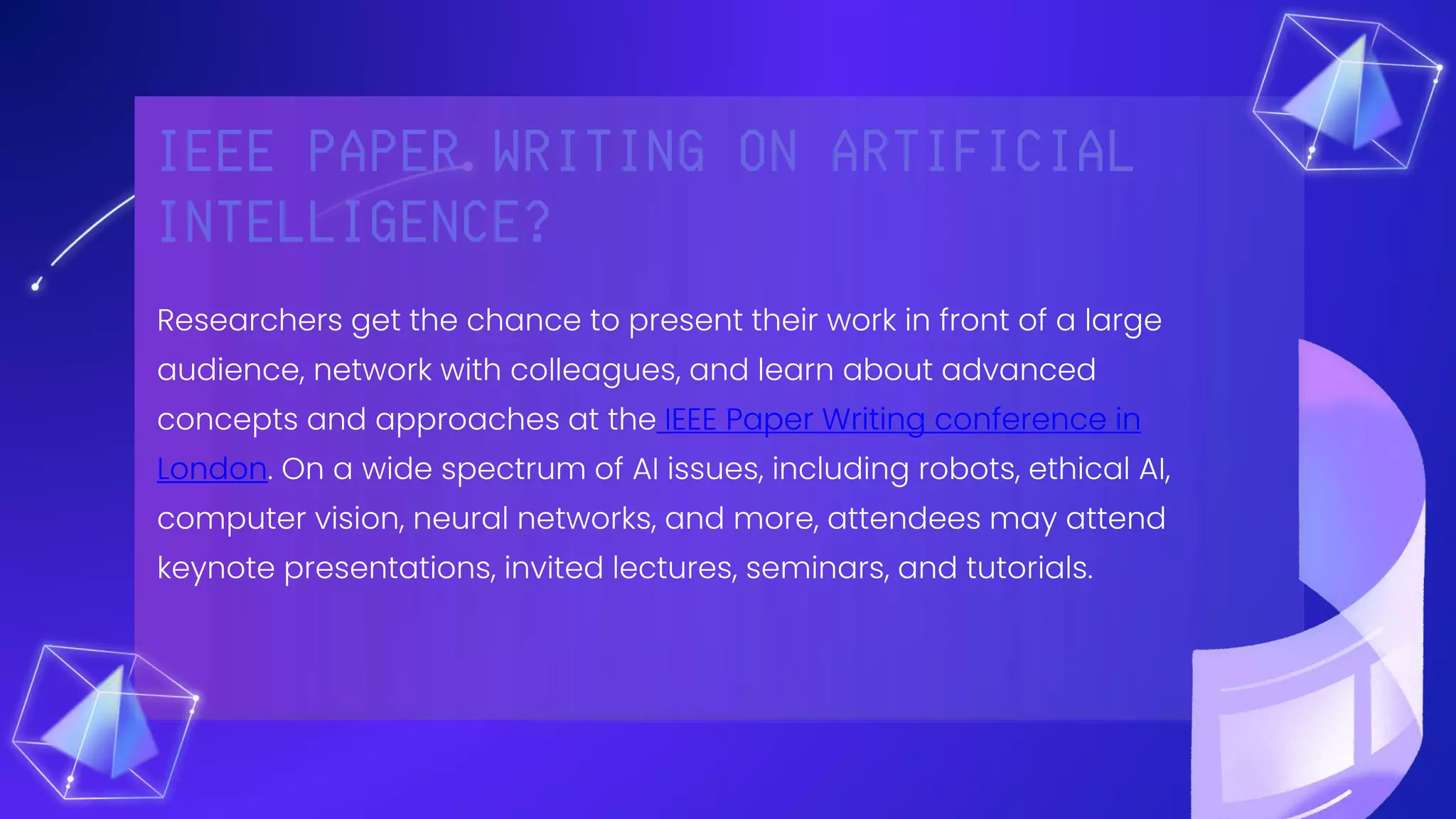 IEEE Paper Writing on Artificial Intelligence in London.pptx