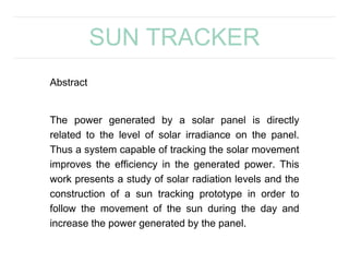 Sun Tracker | PPTX