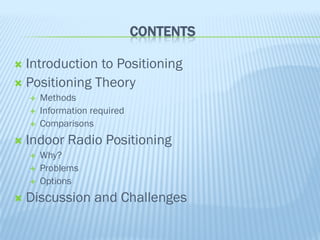 Indoor Radio Positioning Systems | PDF