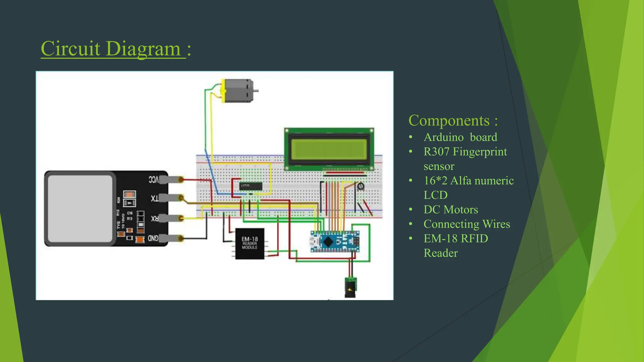 FINGERPRINT BASED VEHICLE STARTER . USING AURDINO | PPTX