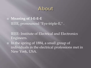 Ieee presentation | PPTX