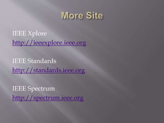 Ieee presentation | PPTX