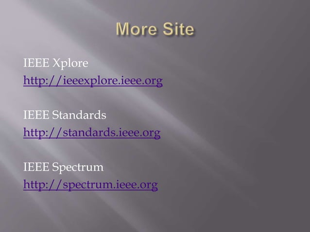 Ieee presentation | PPTX